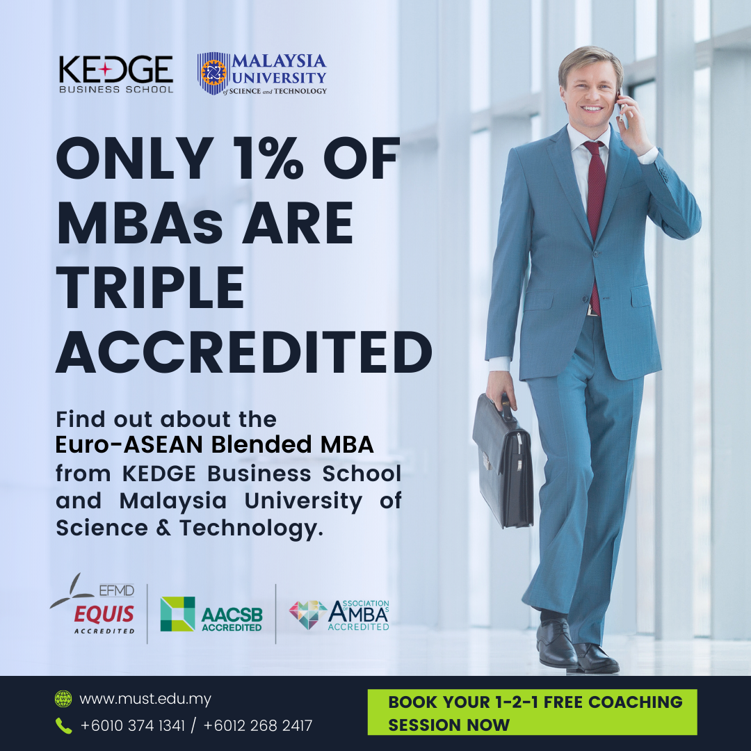 KEDGE Business School triple crown MBA program is now available in the ...